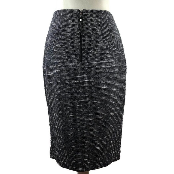 Magaschoni | Skirts | Magaschoni Metallic Tweed Zip Front Pencil Skirt ...